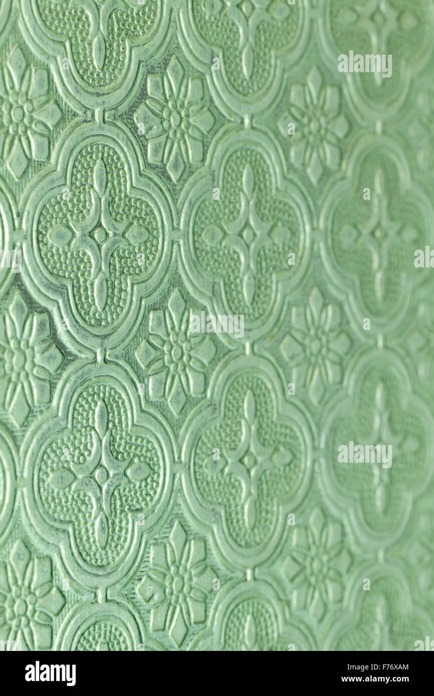 Green patterned window glass Stock Photo - Alamy
