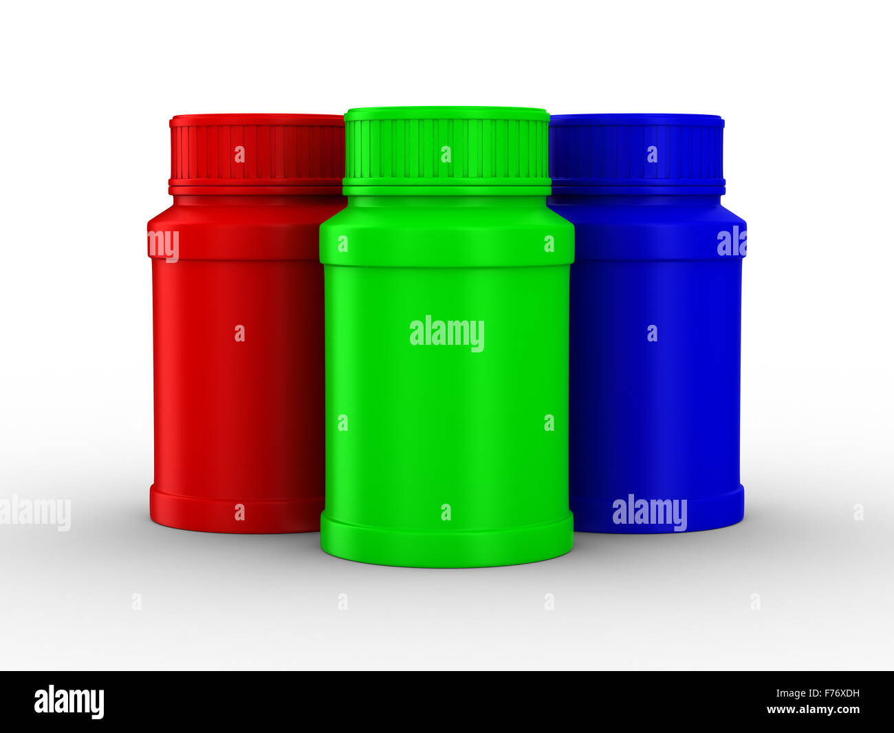 Bottle for tablets. RGB. Isolated 3D image Stock Photo - Alamy