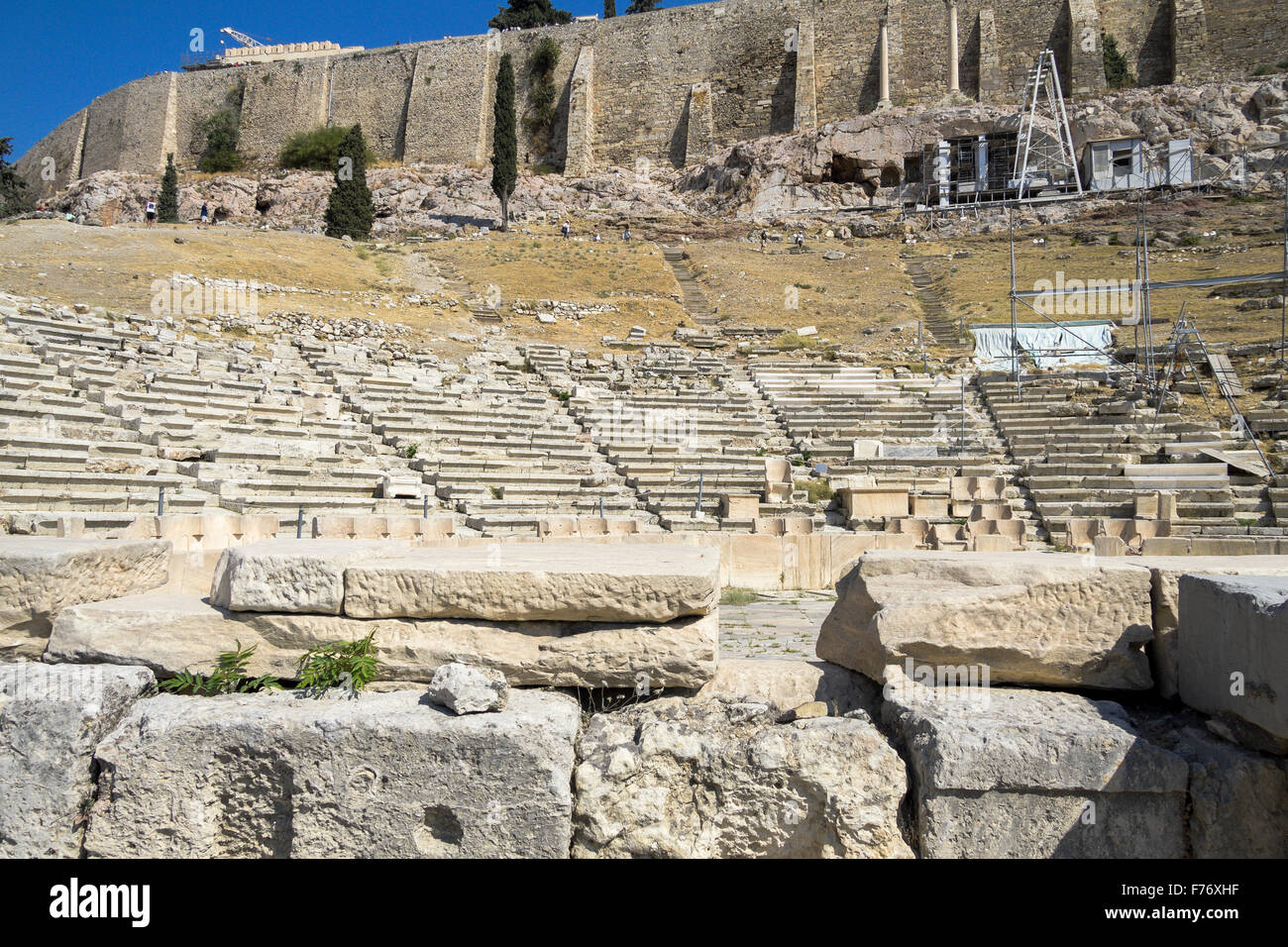 Historic amphitheatre around the Acropolis, Athens Stock Photo - Alamy