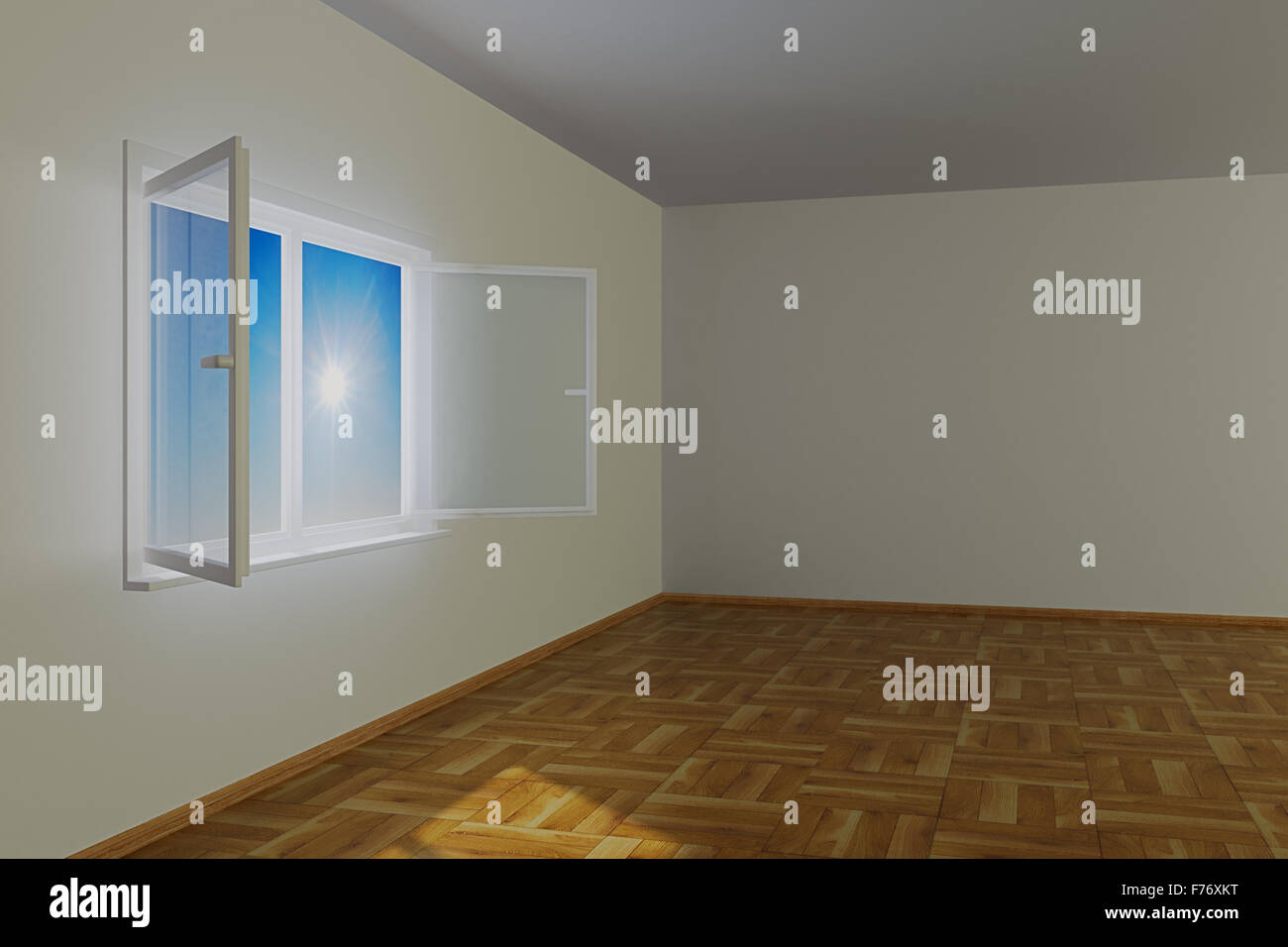 Empty room with window hi-res stock photography and images - Alamy