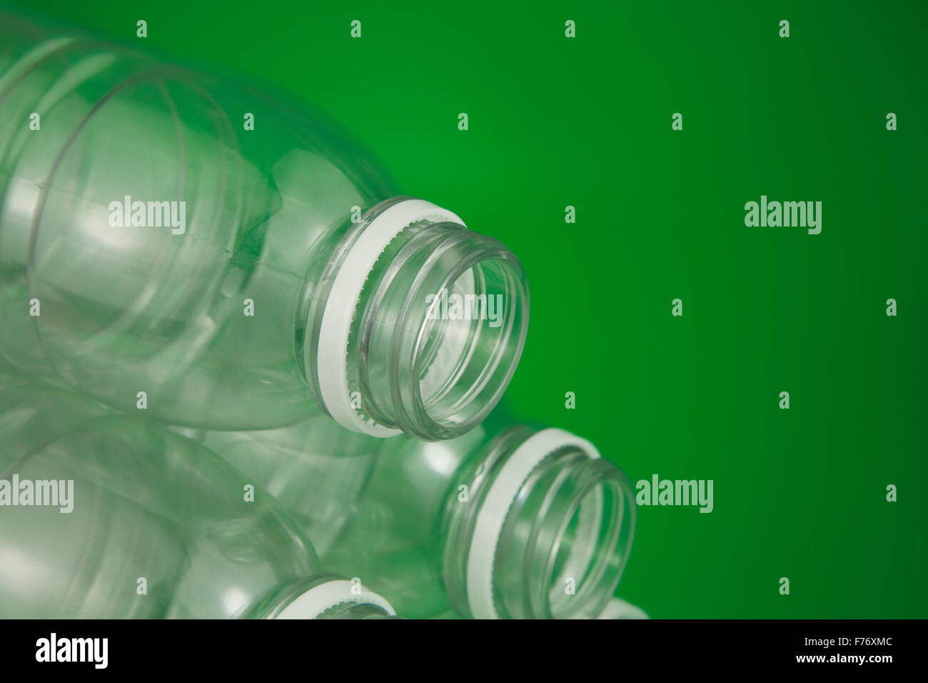 Empty Plastic bottles being prepared for recycling Stock Photo - Alamy
