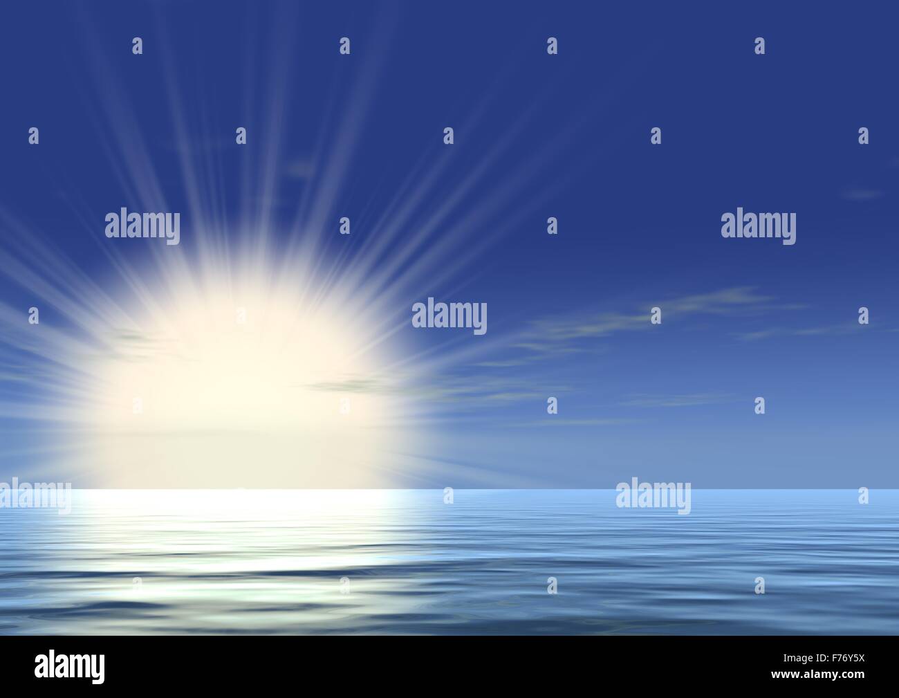 Very bright sunrise Stock Photo - Alamy