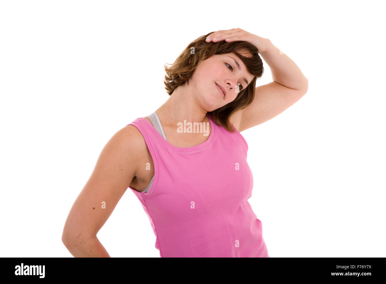 Stretch the neck hi-res stock photography and images - Alamy