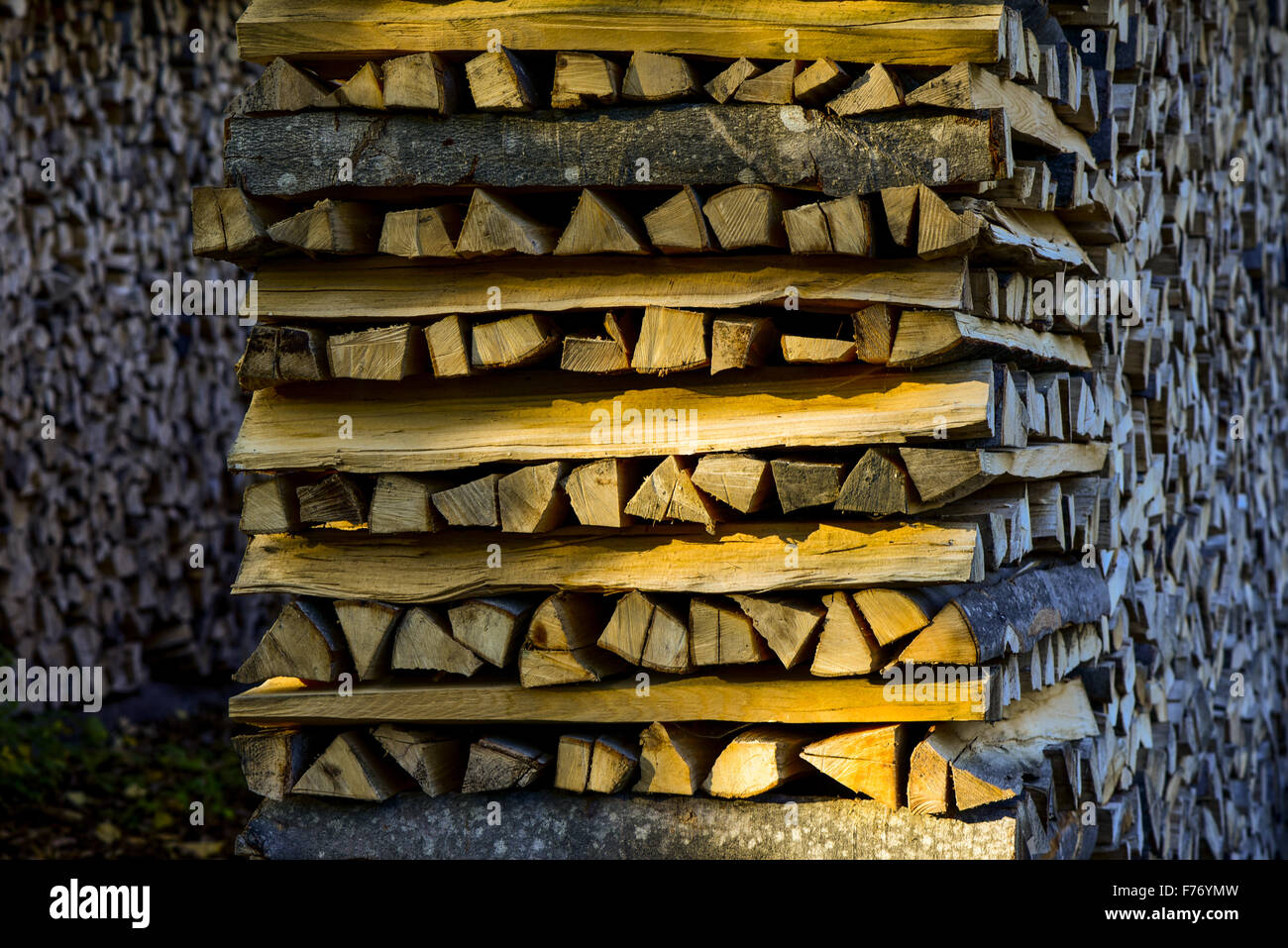 Fire wood, Austria, Styria Stock Photo - Alamy