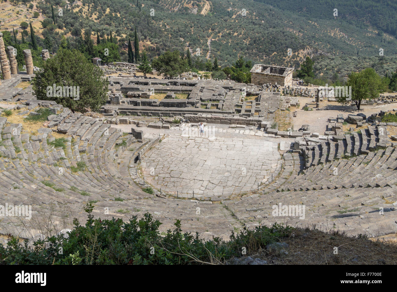 Ancient amphitheatre at Delphi in Greece Stock Photo - Alamy