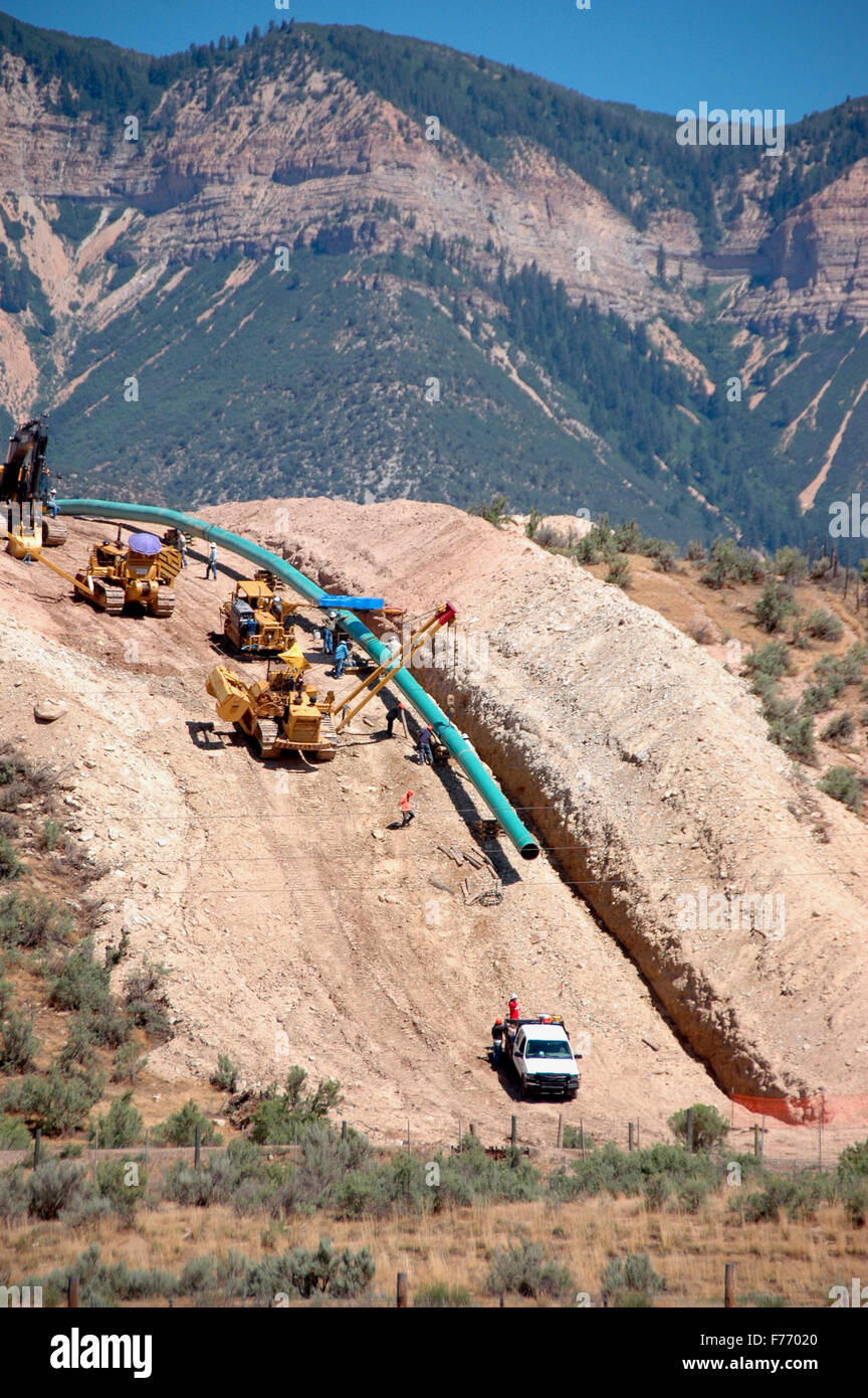 Instillation of West to East pipeline for natural gas transfer, in ...