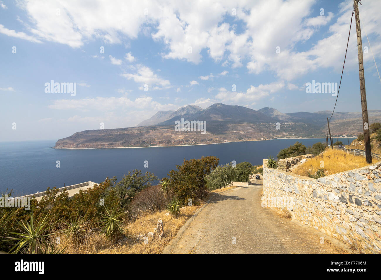Way to the ocean in Greece Stock Photo - Alamy