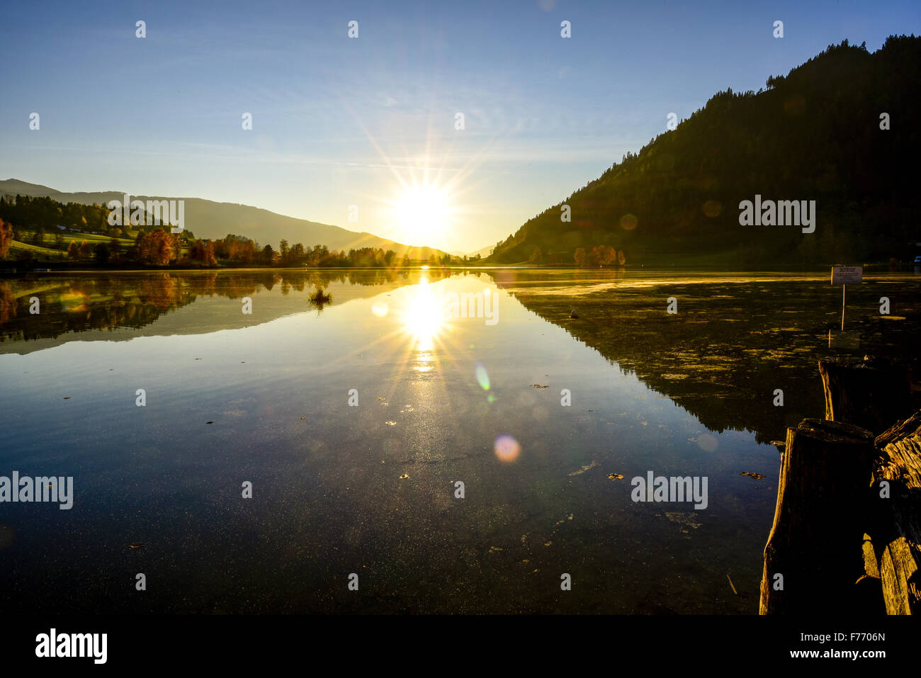 Lake Putterersee, Styria, Austria, Aigen Stock Photo - Alamy