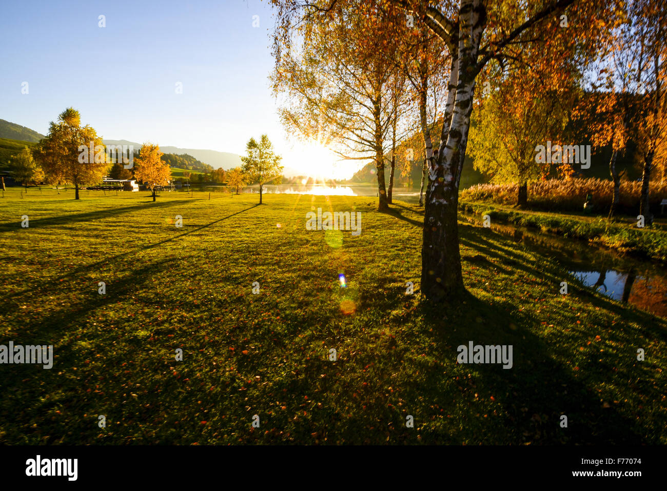 Lake Putterersee, Styria, Austria, Aigen Stock Photo - Alamy