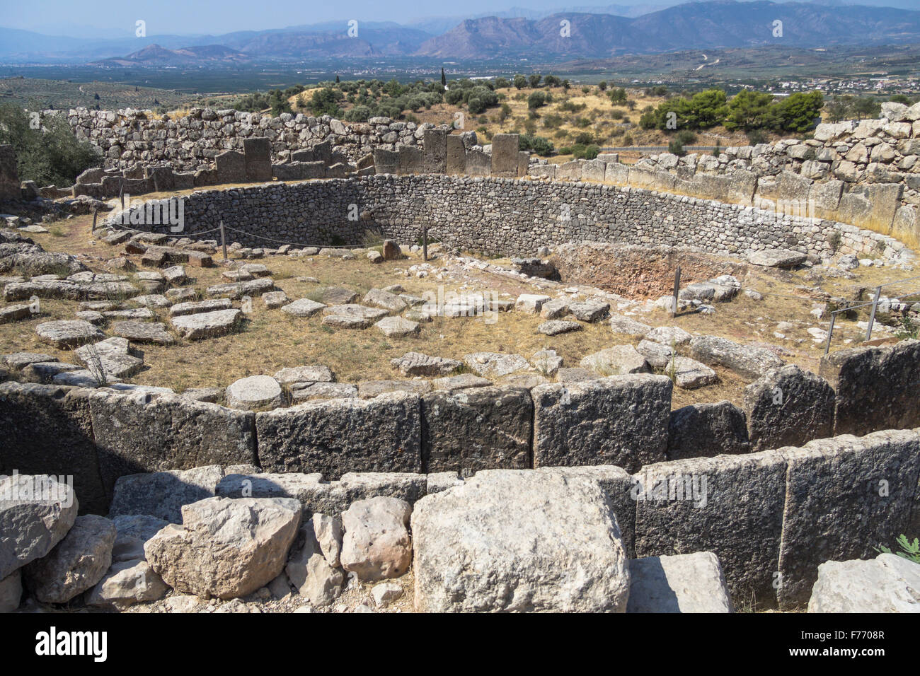 Archeological site Mycenae in Greece Stock Photo - Alamy
