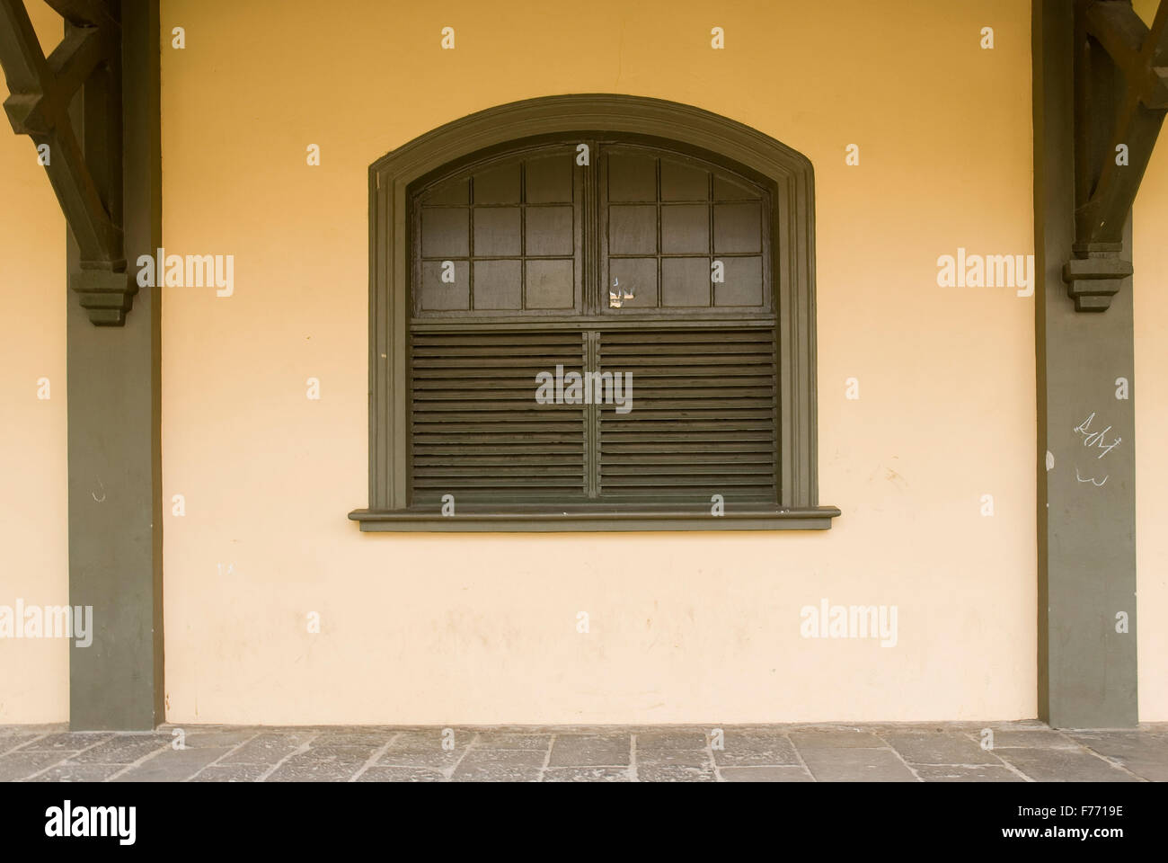 Rustic Wooden Window Stock Photo - Alamy