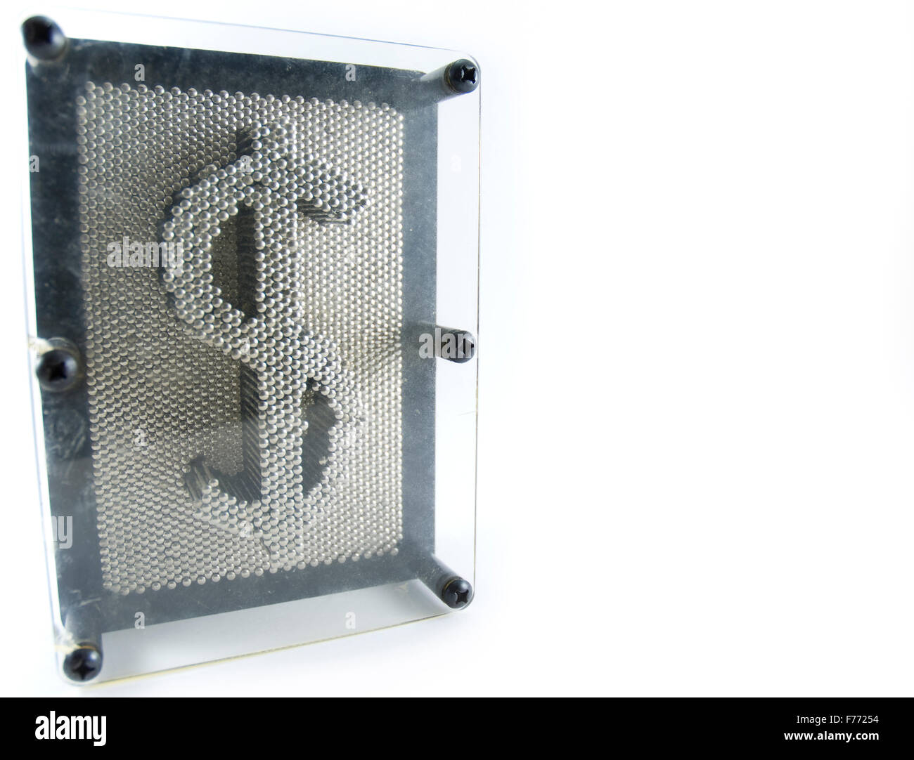 Dollar Shaped Pin Toy Stock Photo - Alamy