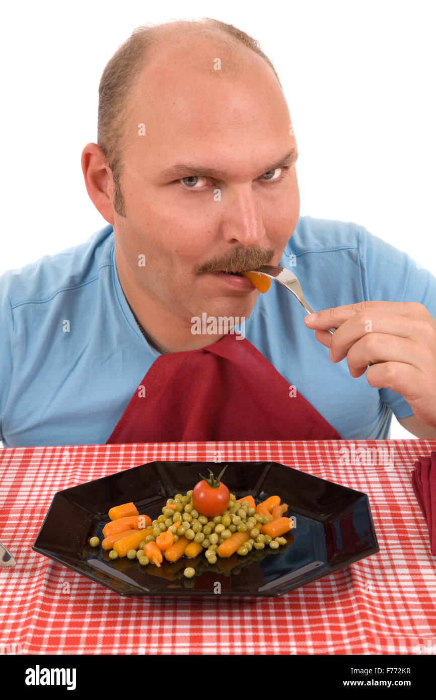 Eating his vegetables Stock Photo - Alamy