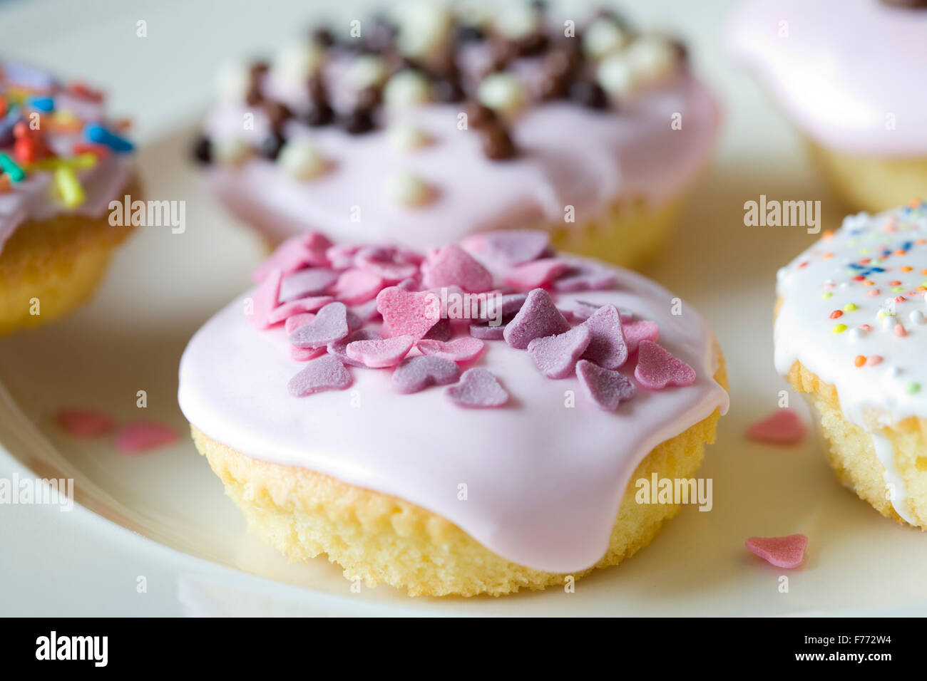 Small birthday cakes Stock Photo - Alamy