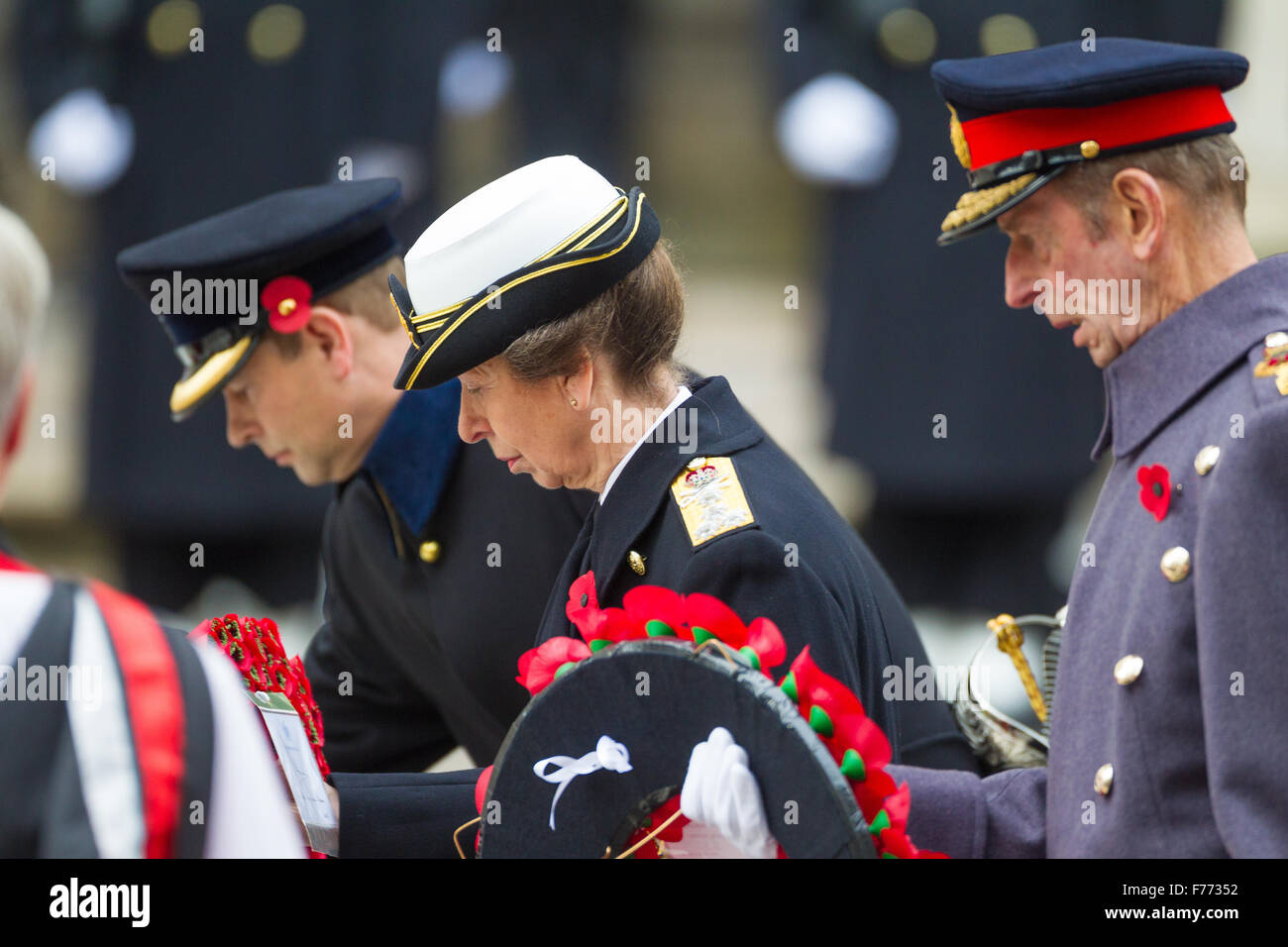 HRH The Duke of Kent, HRH The Princess Royal, and HRH The Earl of ...