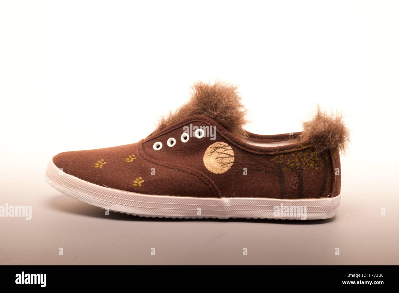 Hand painted shoe for self expression and elegance Stock Photo - Alamy