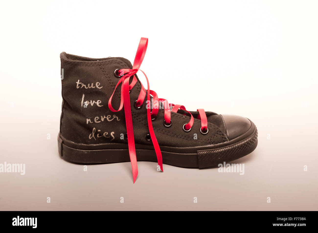 Hand painted shoe for self expression and elegance Stock Photo - Alamy