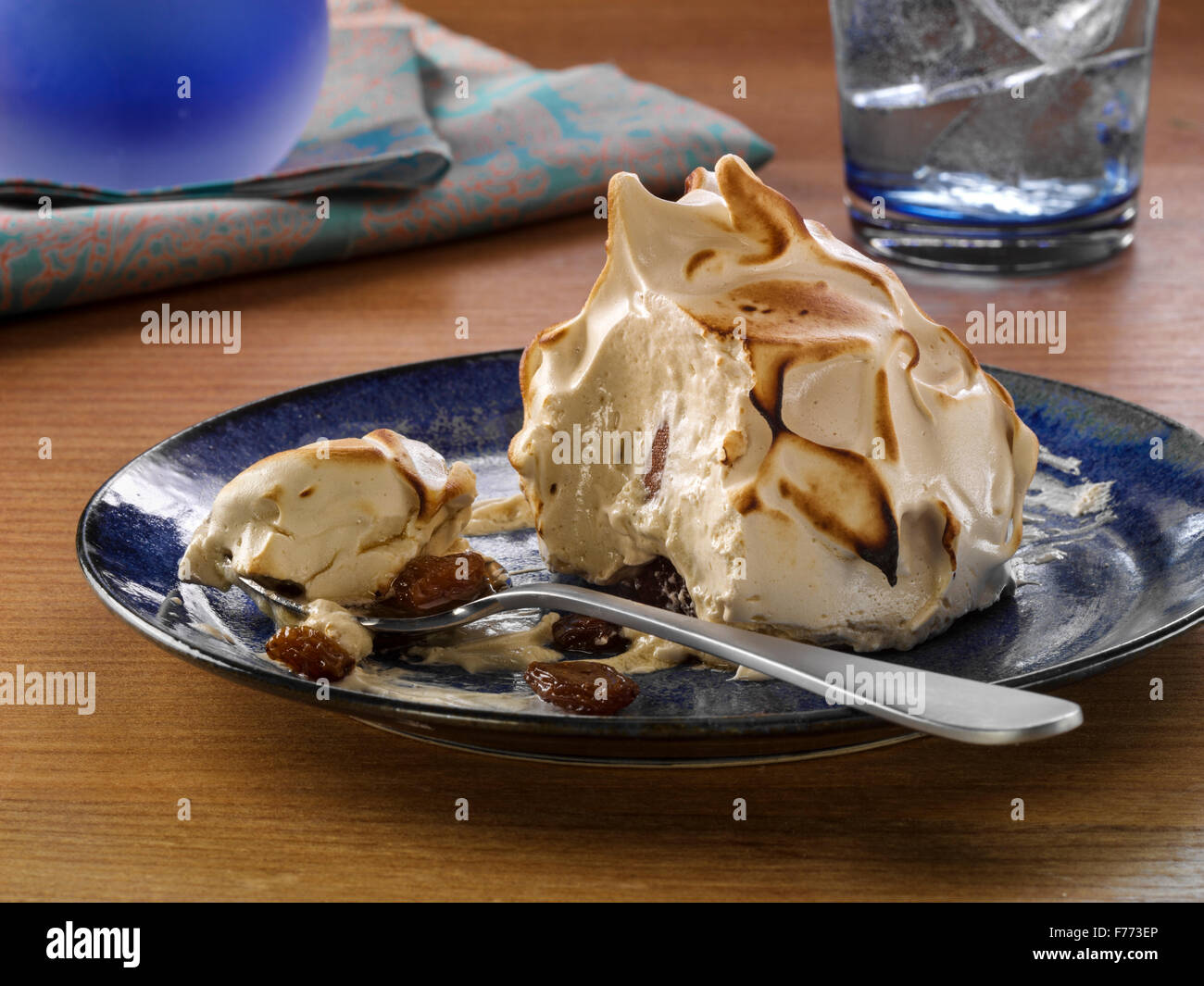 Ginger baked Alaska Stock Photo - Alamy