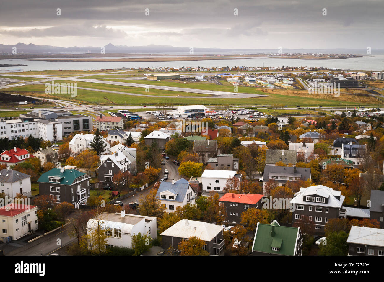 Aerial view of Reykjavic, Iceland Stock Photo - Alamy