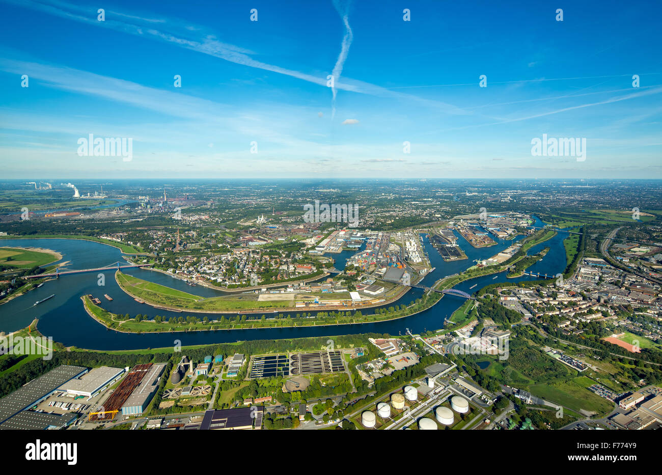 Duisport Duisburg, Duisburg harbor, the largest inland port in Europe ...