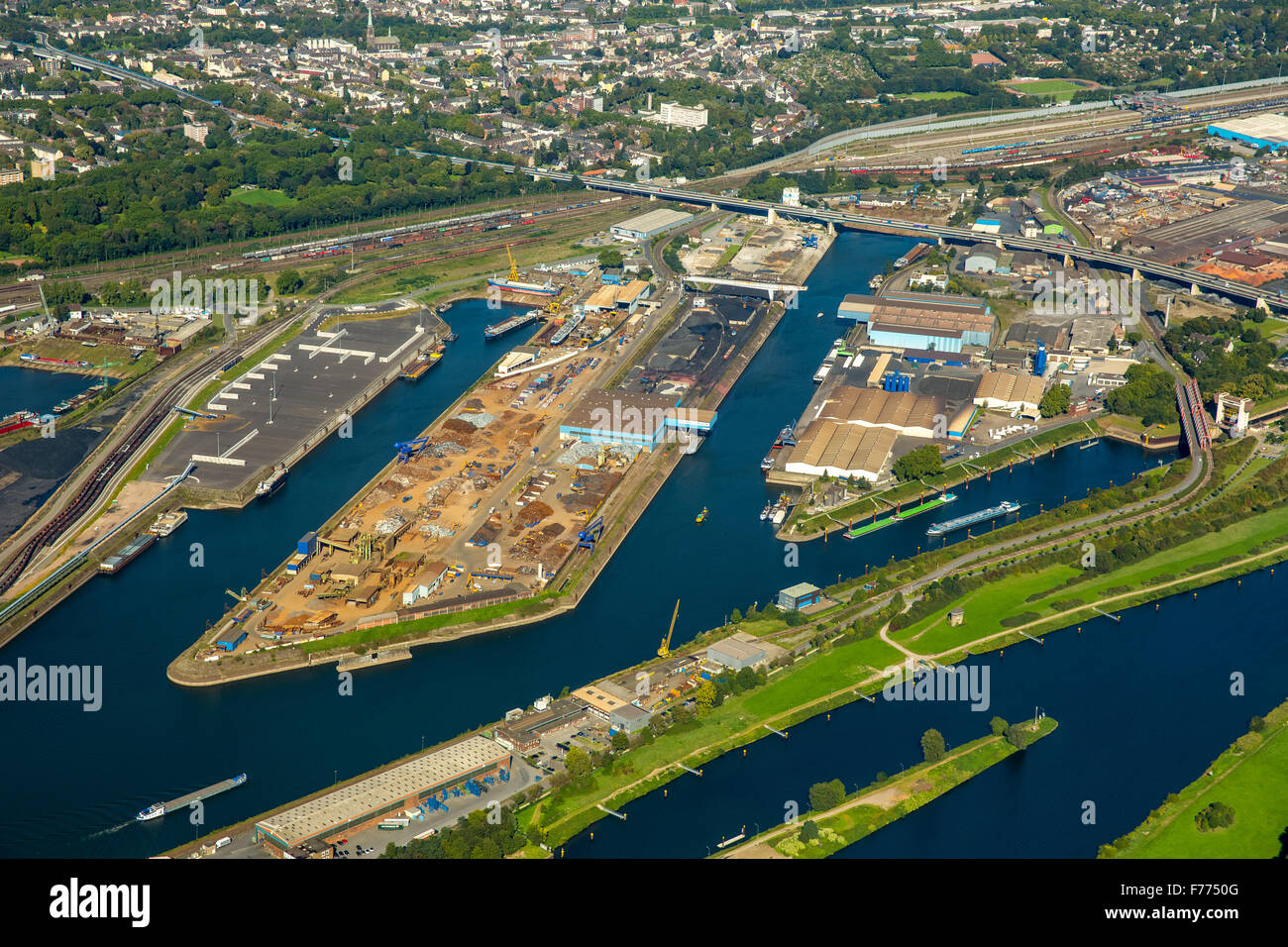 Duisport Duisburg, Duisburg harbor, the largest inland port in Europe ...