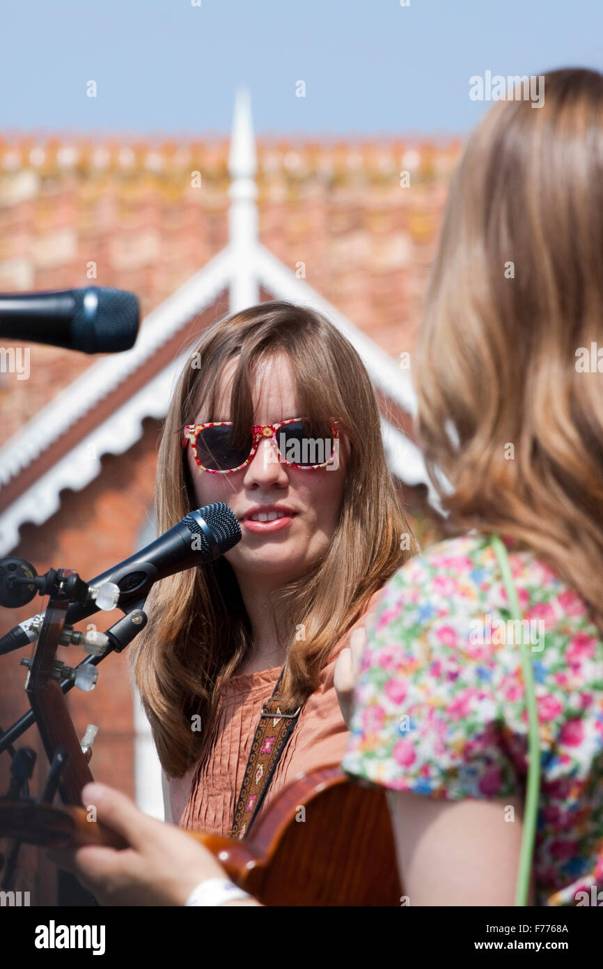 Young woman country singer in sunglasses on a lovely sunny day Stock ...