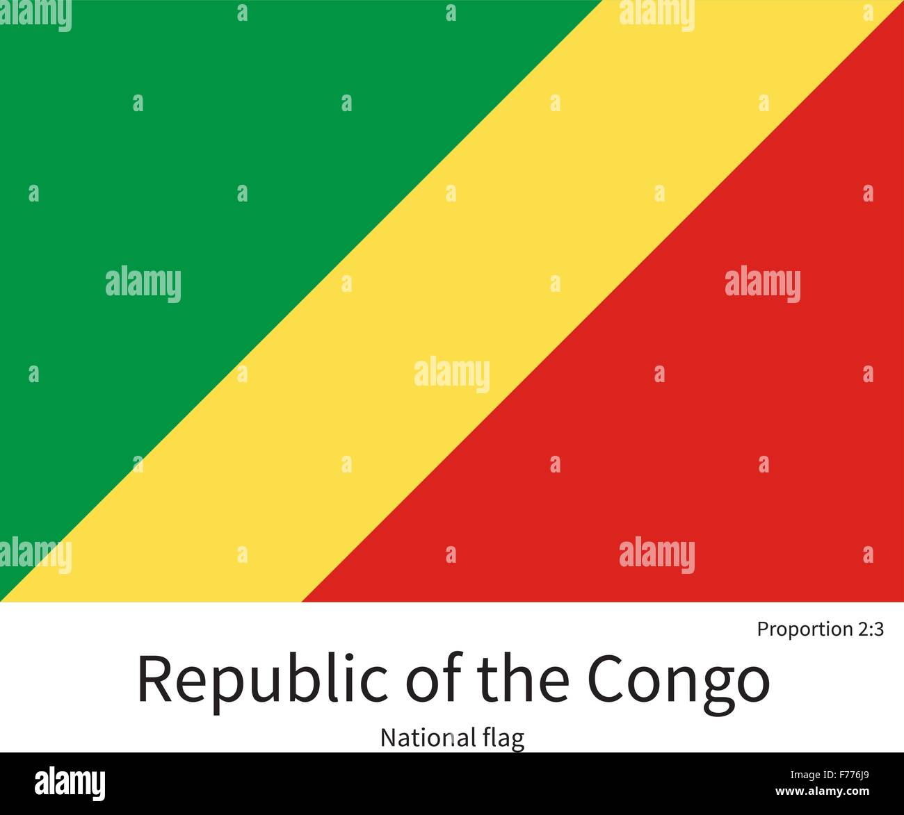 Flag of congo brazzaville Stock Vector Images - Alamy