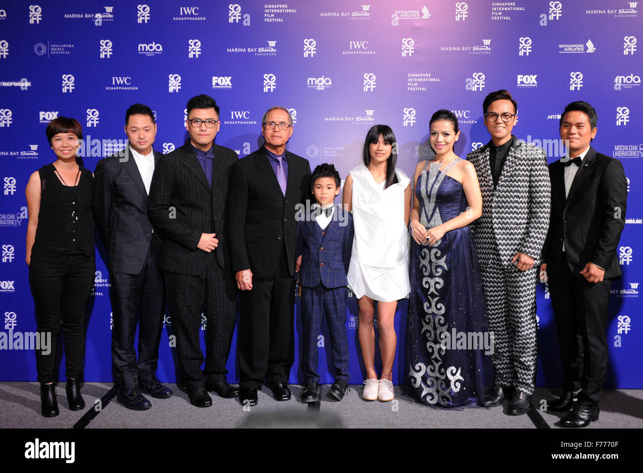 Singapore. 26th Nov, 2015. Director and cast members of movie "The ...