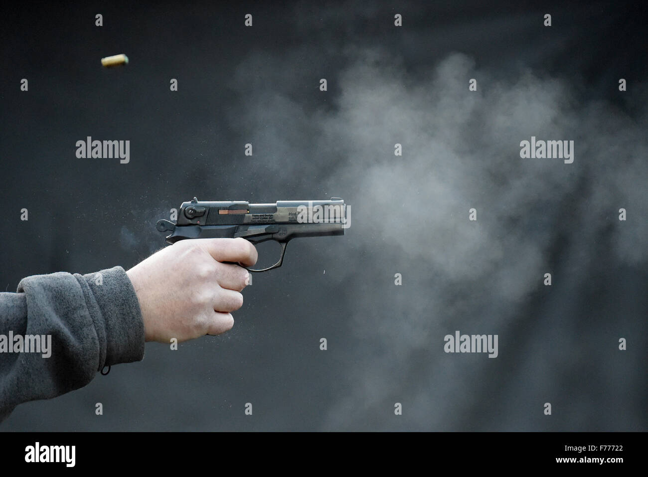 Illustration blank cartridge pistol hi-res stock photography and images ...