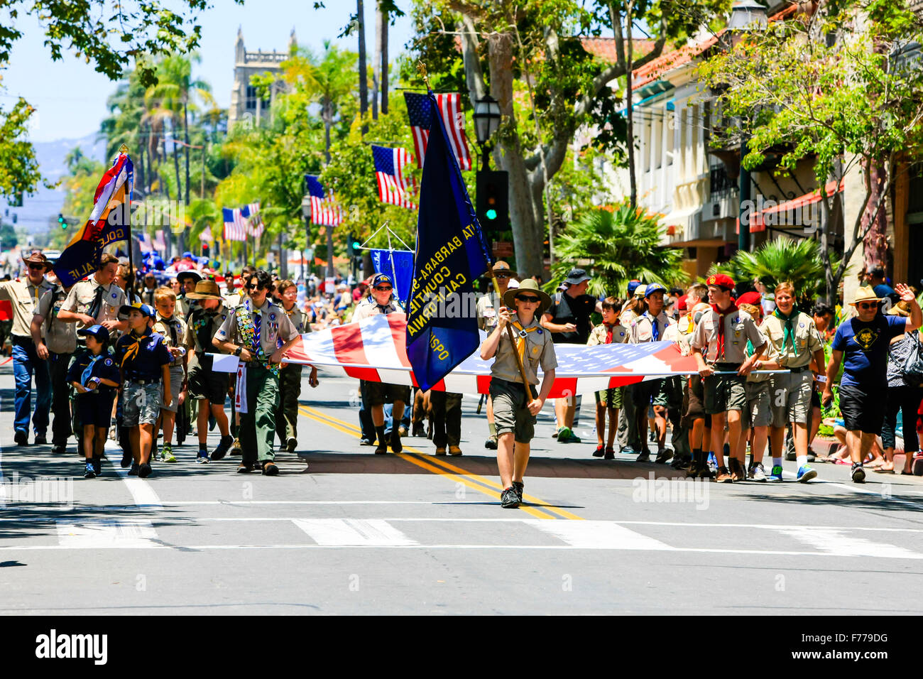 Scouts parade hi-res stock photography and images - Alamy