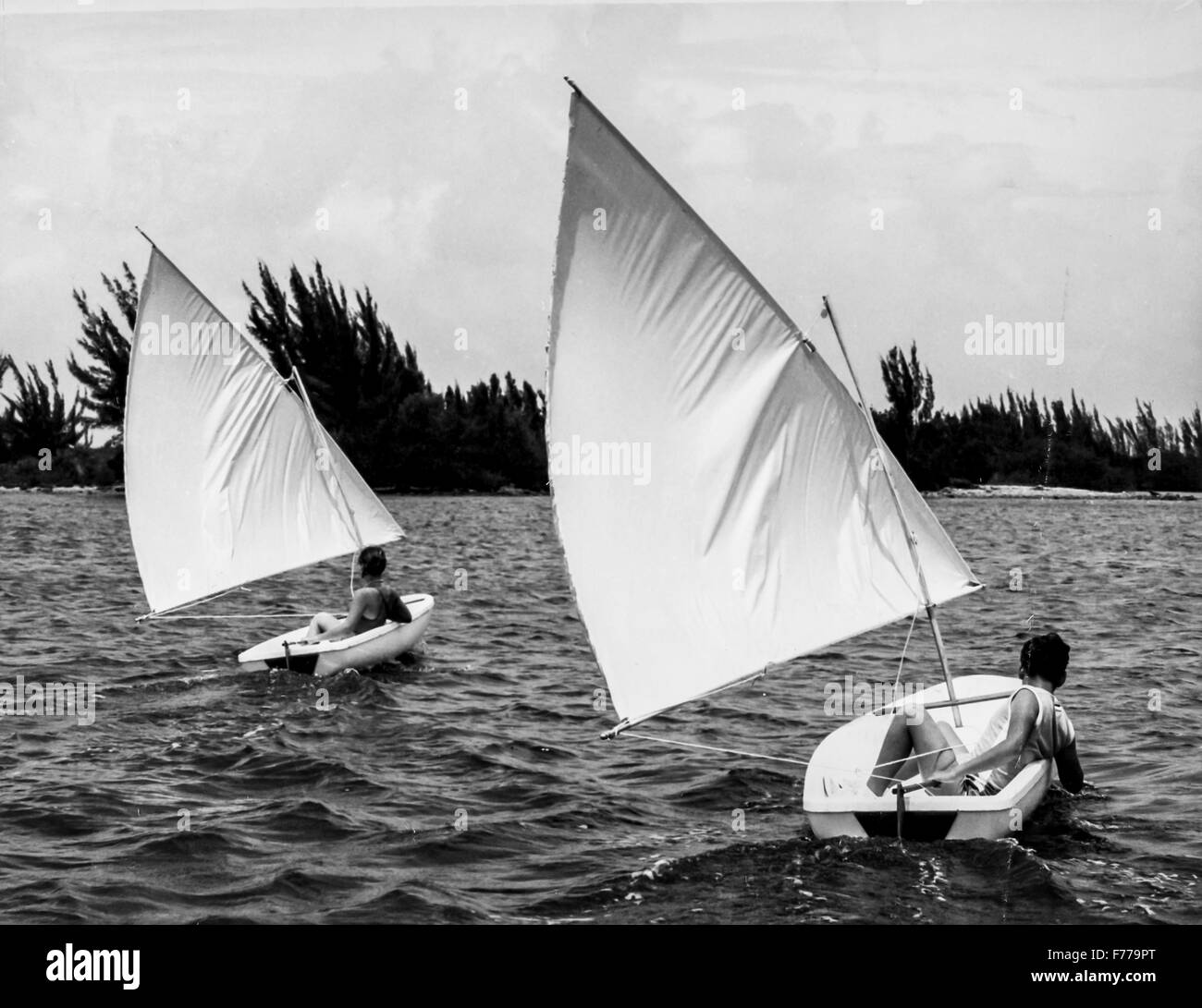 Optimist boats Black and White Stock Photos & Images - Alamy