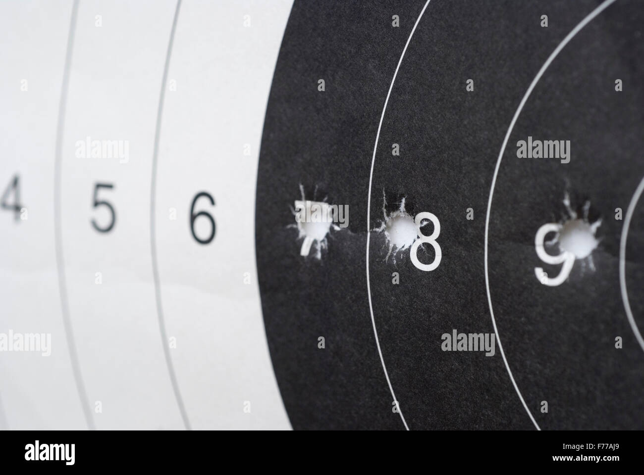 target with holes Stock Photo - Alamy