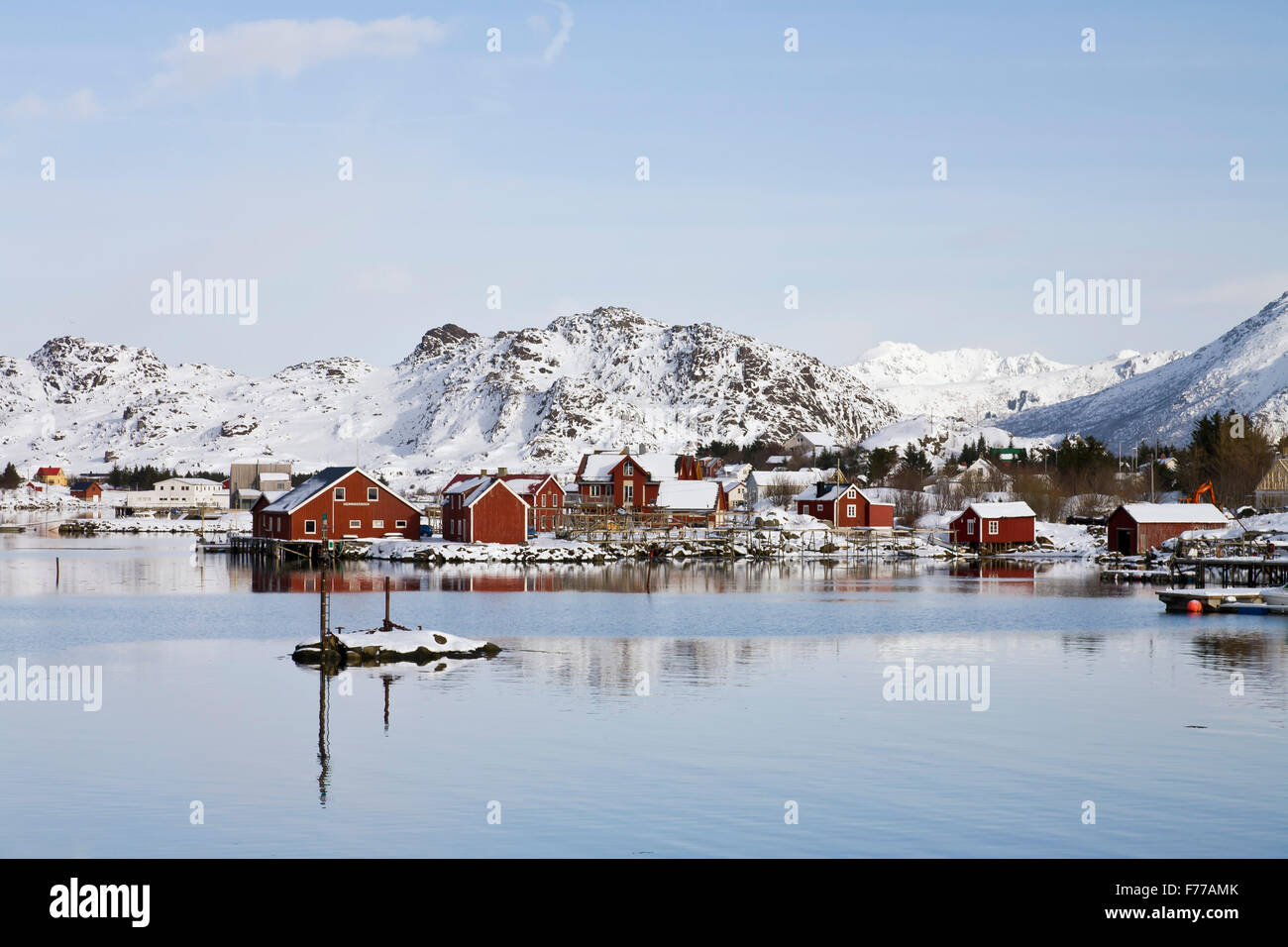Ballstad village. Lofoten, Norway Stock Photo - Alamy