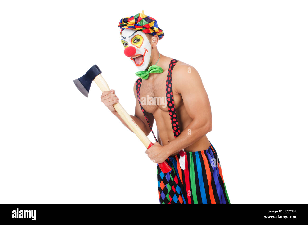 Clown axe isolated on white hi-res stock photography and images - Alamy