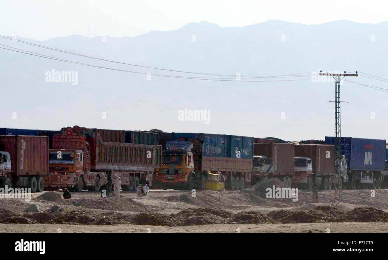 Pakistani Truck Carry The Goods And Afghan Transit Trade Supply Towards