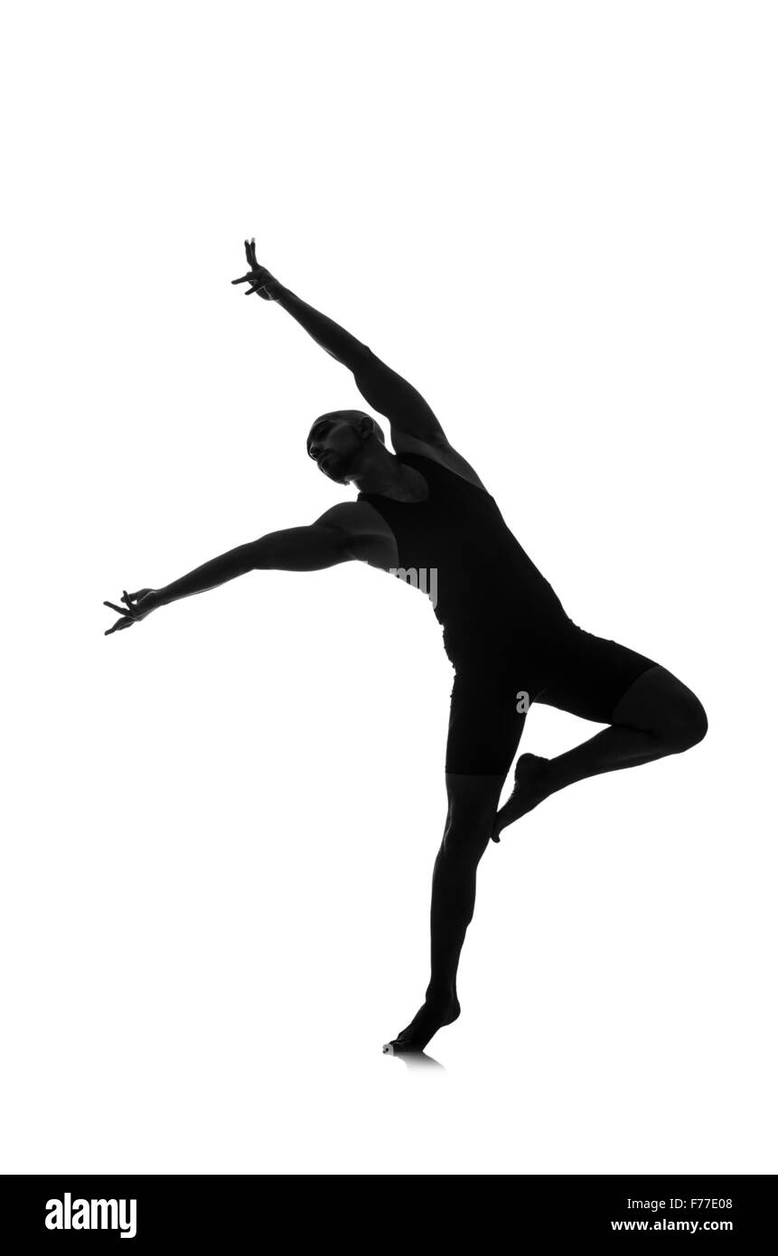 Male Dancer Clipart Silhouette