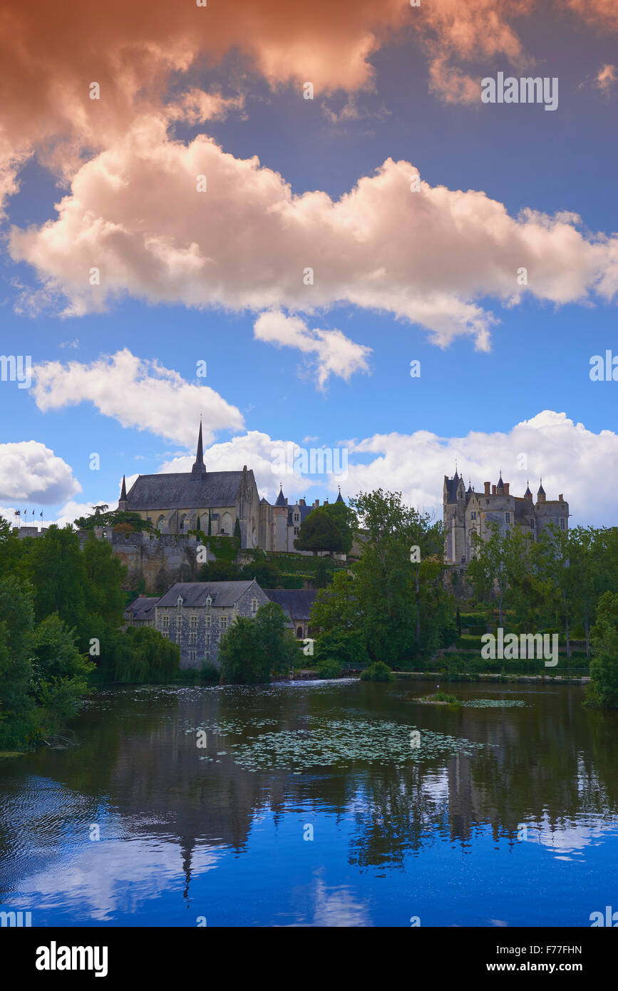 Montreuil Bellay, Castle, Maine et Loire, Thouet river banks, Pays de ...