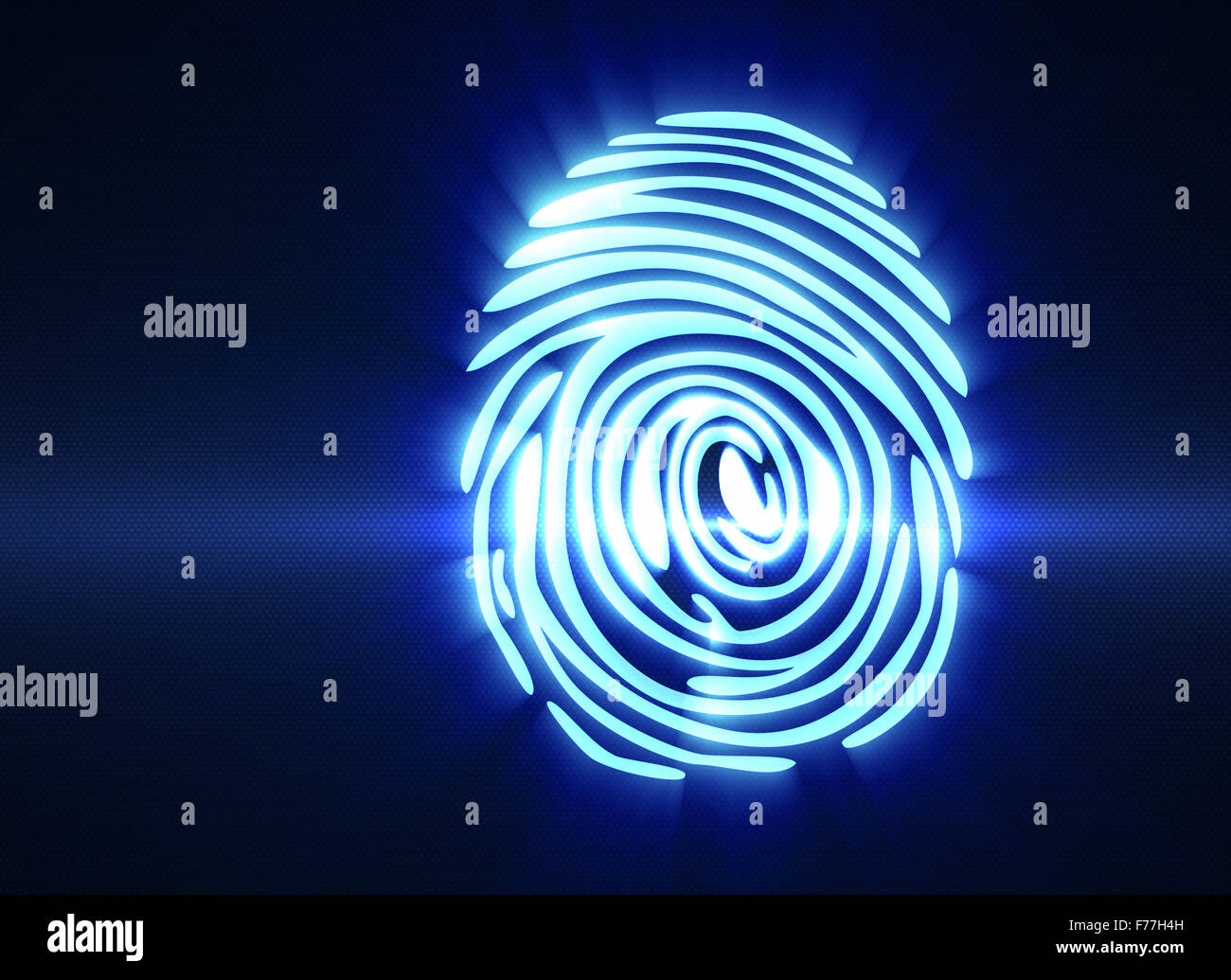 Fingerprint binary code digital hi-res stock photography and images - Alamy