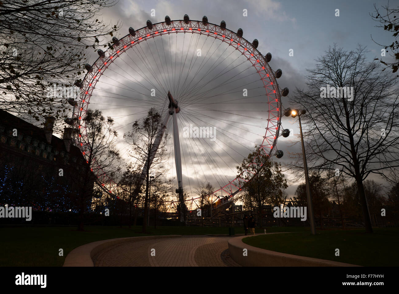 The London Eye at dusk in late autumn Stock Photo - Alamy