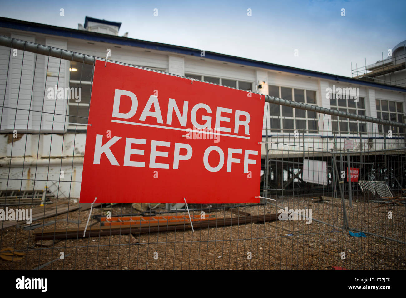 Danger keep off sign Stock Photo - Alamy