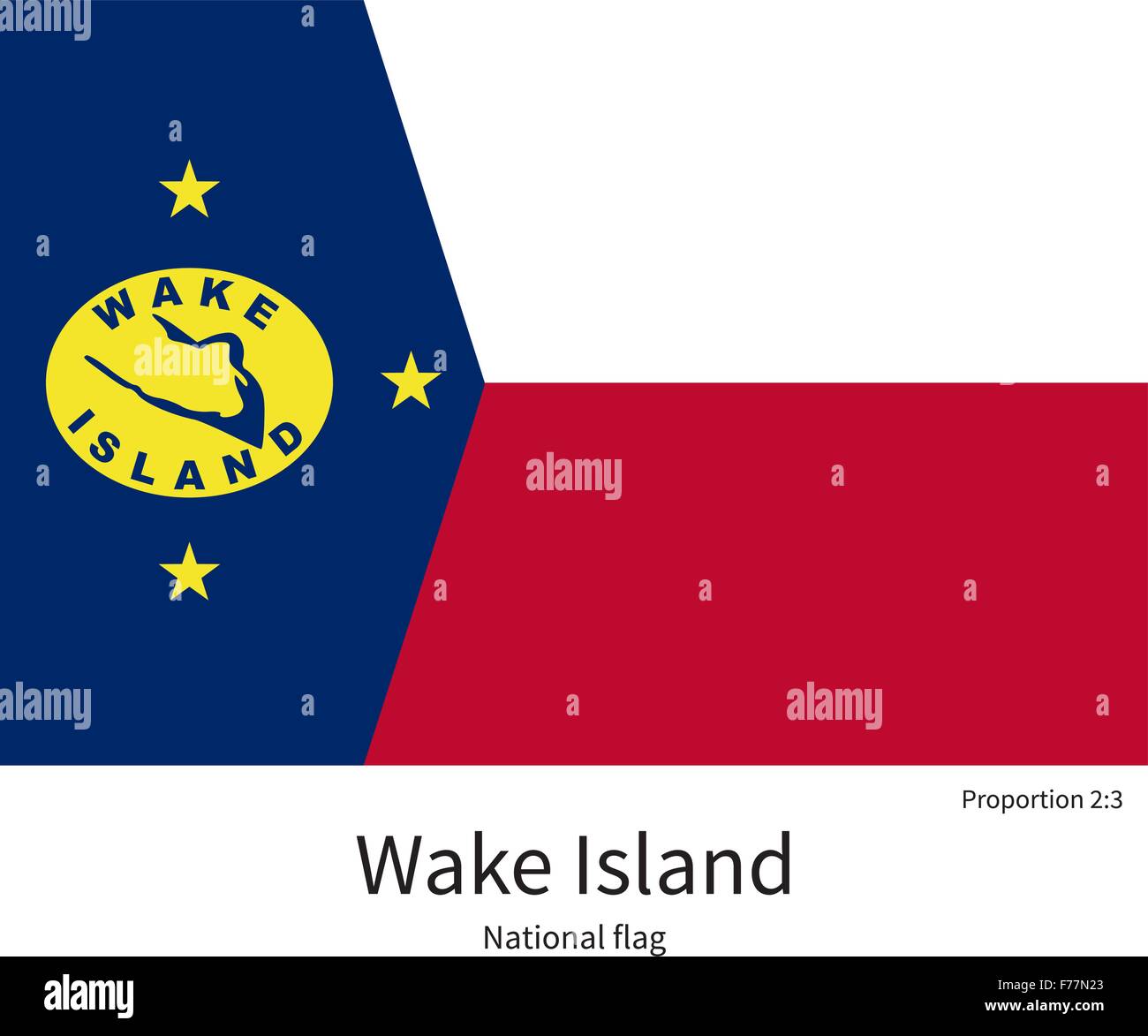 National flag of the wake island hi-res stock photography and images ...