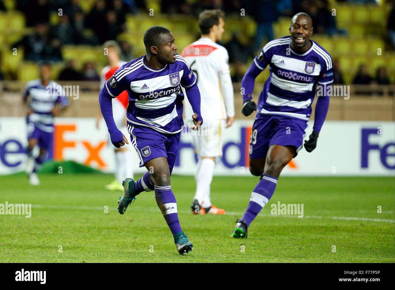 Monte Carlo, Monaco. 26th Nov, 2015. Europa League football, group ...