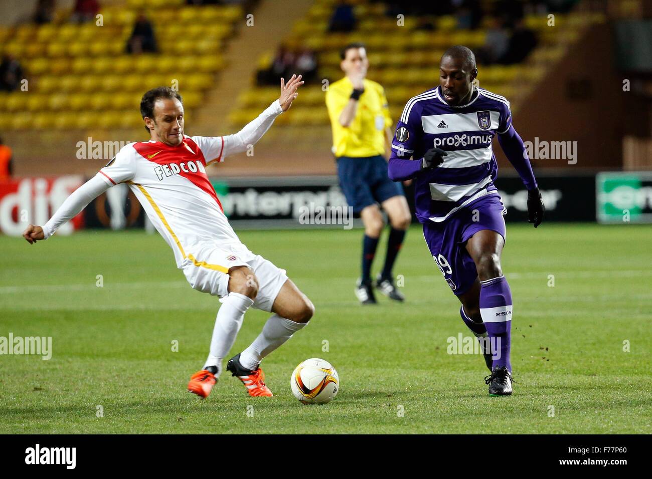 Monte Carlo, Monaco. 26th Nov, 2015. Europa League football, group ...