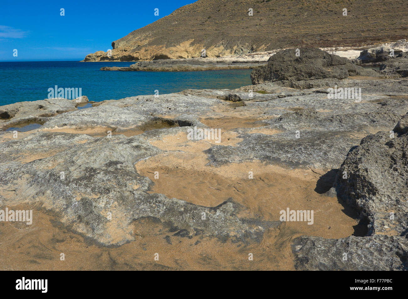 Playazo Beach, Cabo de Gata, Biosphere Reserve, Cabo de Gata-Nijar ...