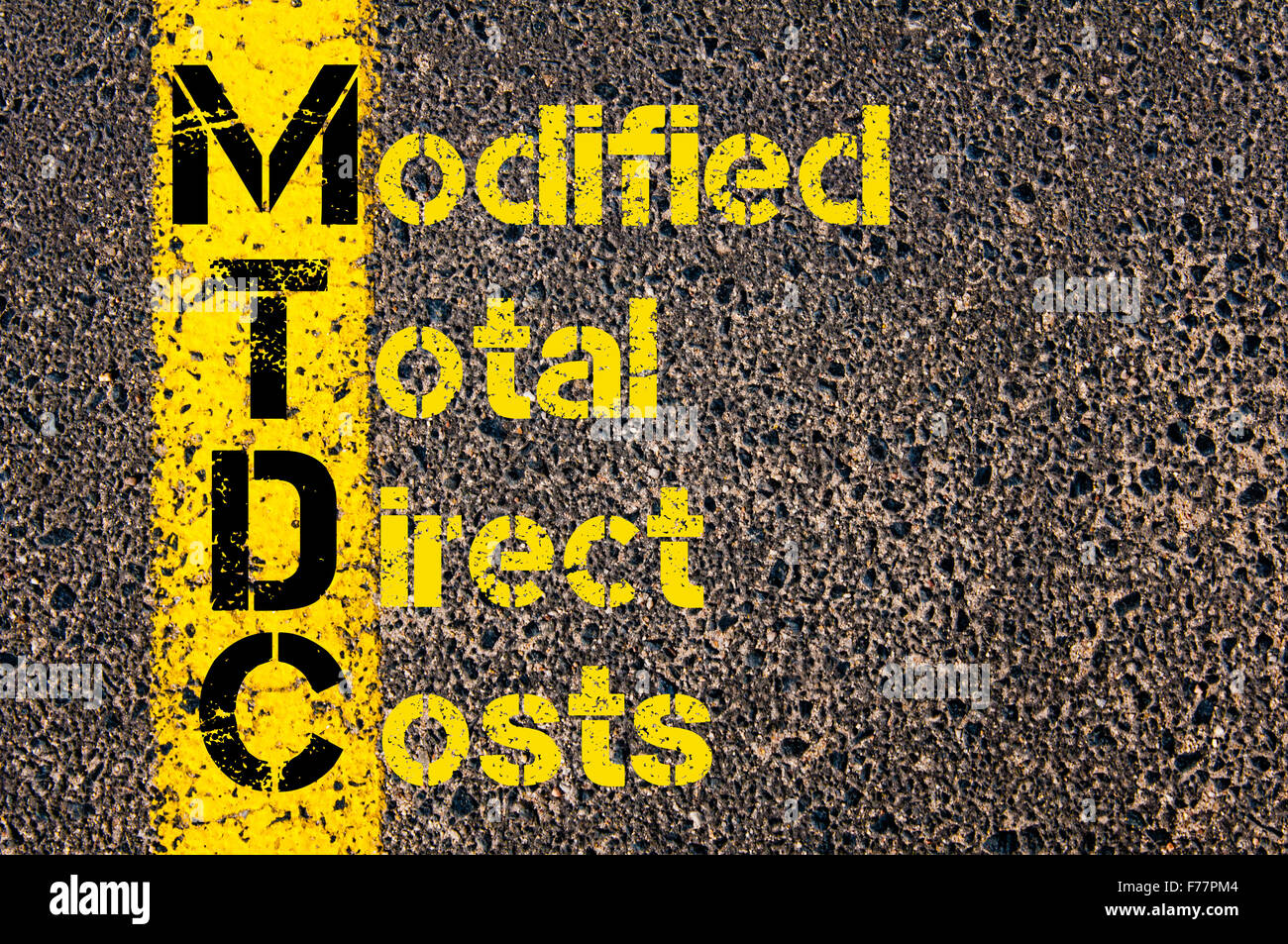 Concept image of Business Acronym MTDC as Modified Total Direct Costs ...