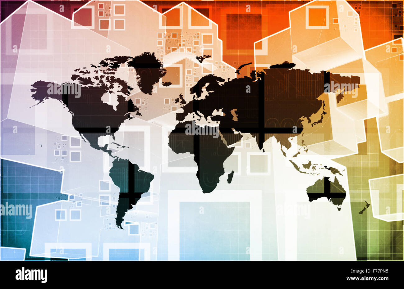 Import export world map hi-res stock photography and images - Alamy