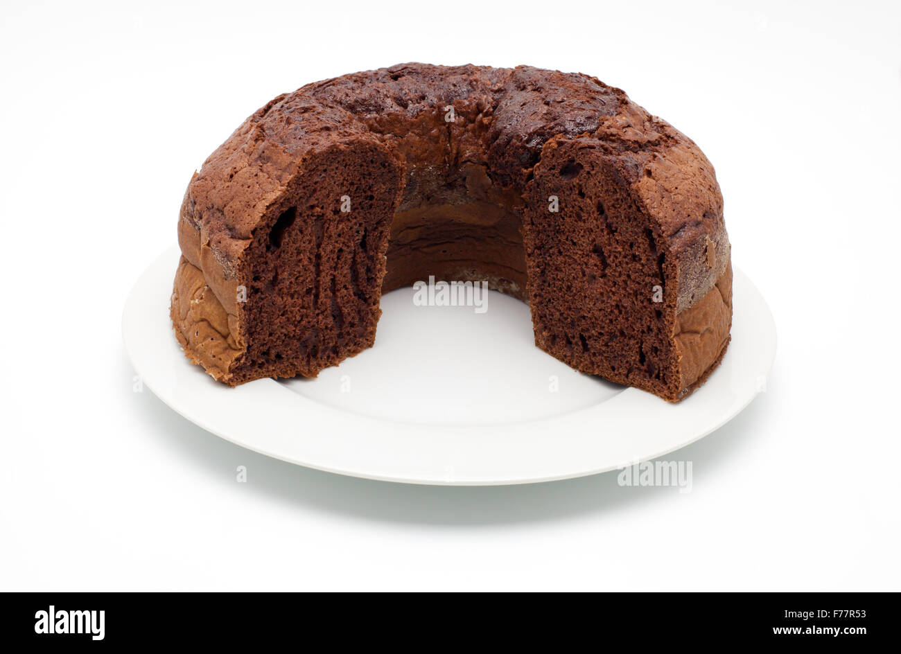 Chocolate cake fresh white Cut Out Stock Images & Pictures - Alamy