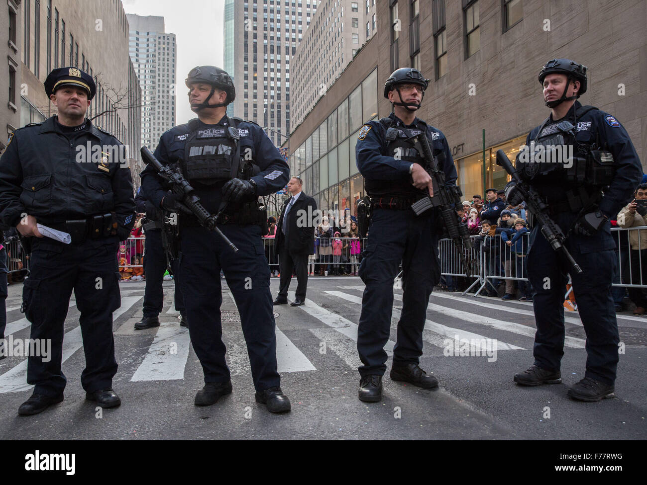 New York, USA. 26th November, 2015. The NYPD and New York City task ...