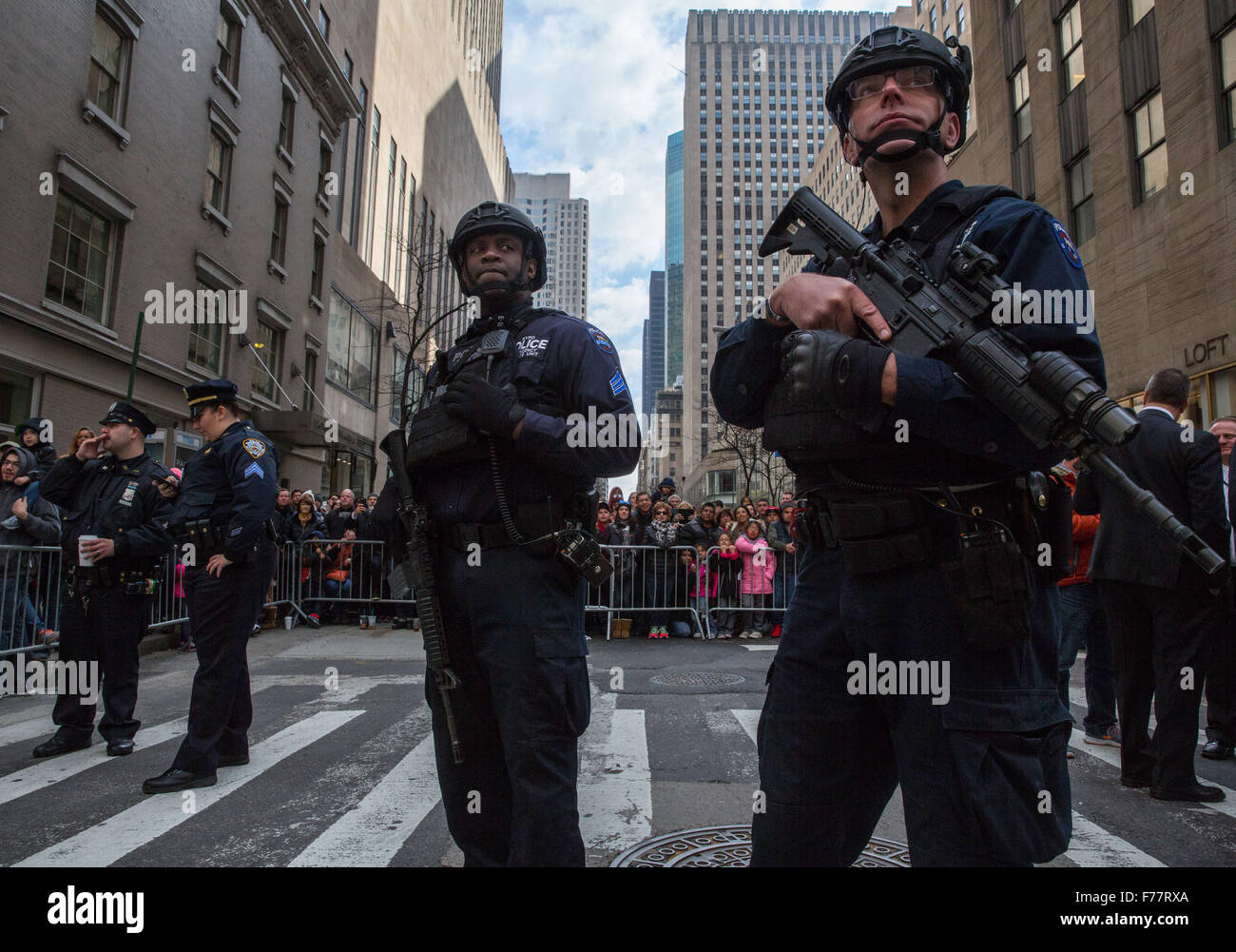 New York, USA. 26th November, 2015. The NYPD and New York City task ...