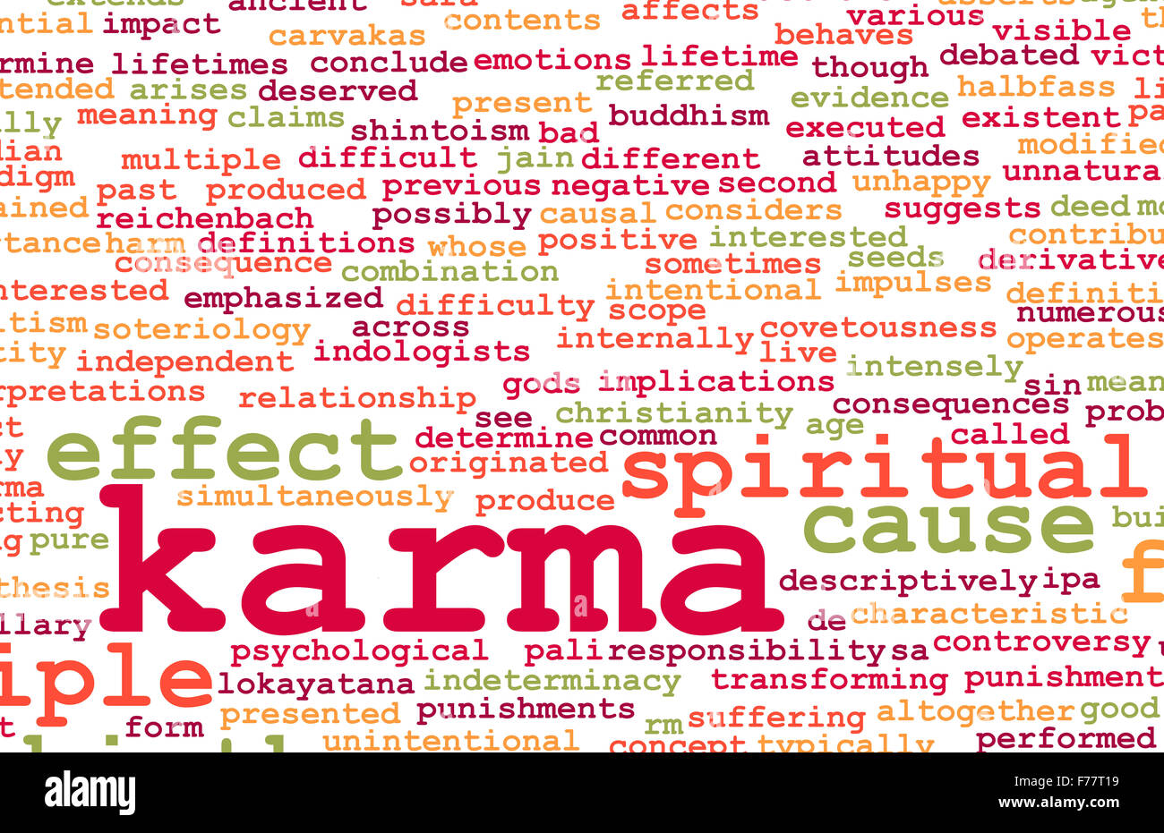 Karma as a Spiritual Concept Abstract Art Stock Photo - Alamy
